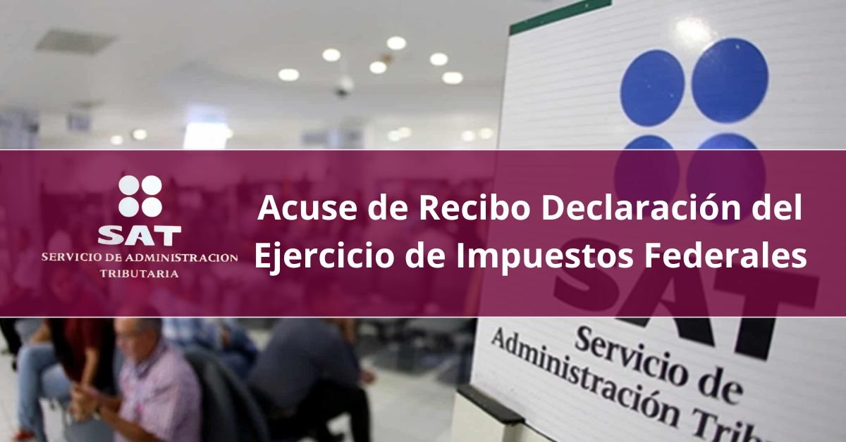 Acuse de Recibo Declaración del Ejercicio de Impuestos Federales ...