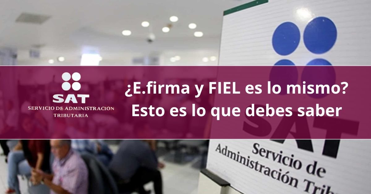 ¿E.firma y FIEL es lo mismo? Esto es lo que debes saber - Citas SAT
